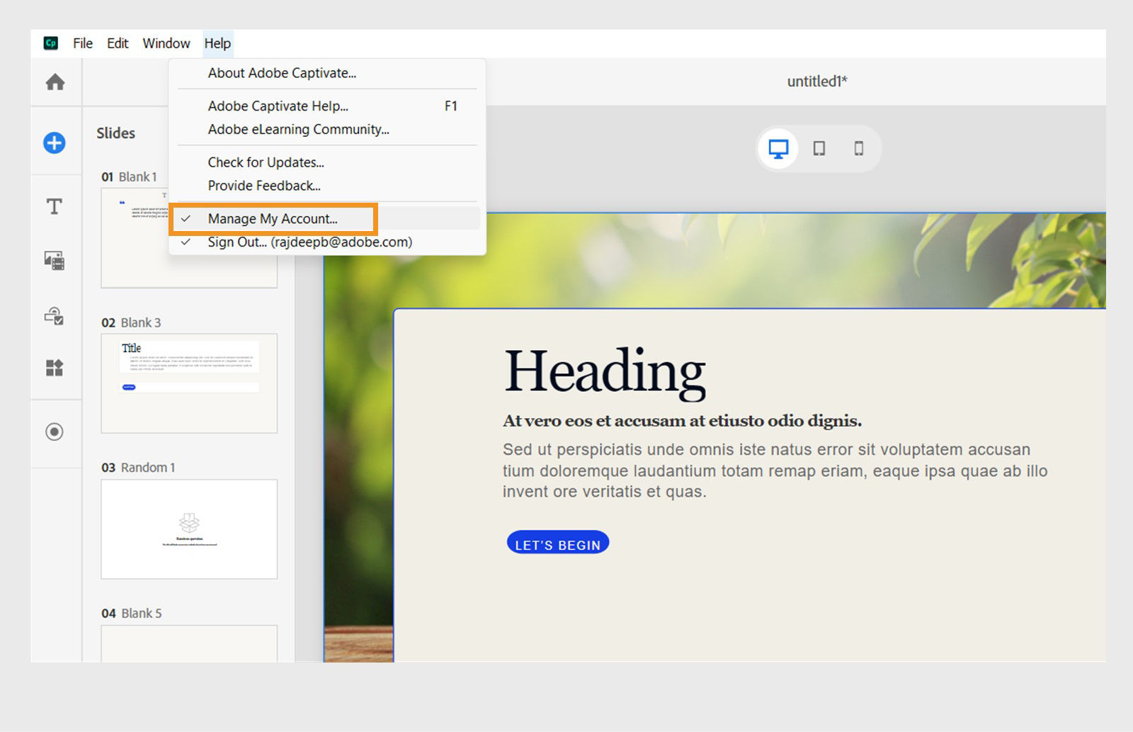 Share a Captivate project for review